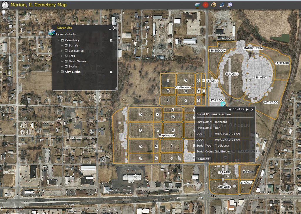 Marion Cemetery GIS Mapping - Horner & Shifrin
